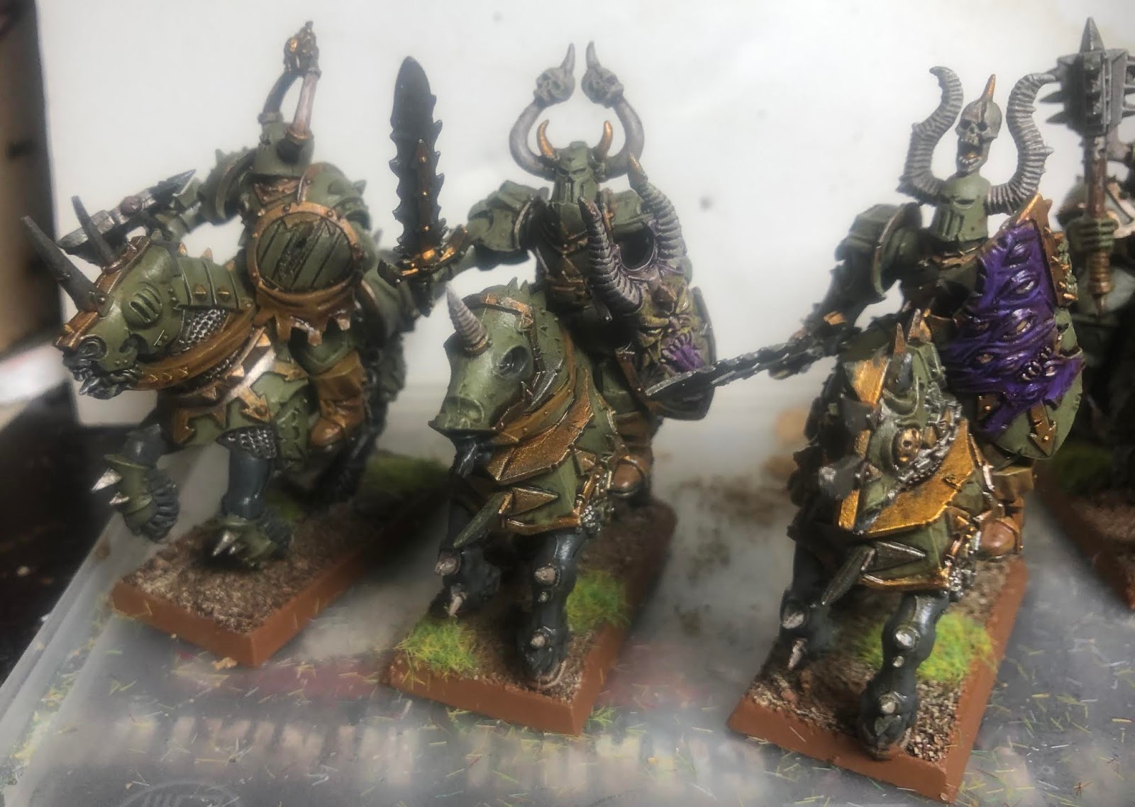 Ironhaiden666: Knights of Sloth/Nurgle finished