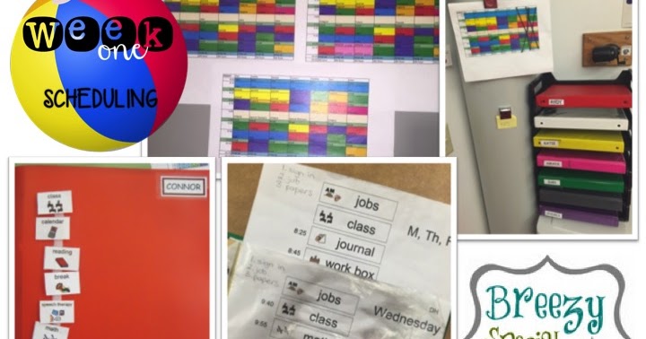 Organizing and Setting up Individual Student Schedules - Breezy Special Ed