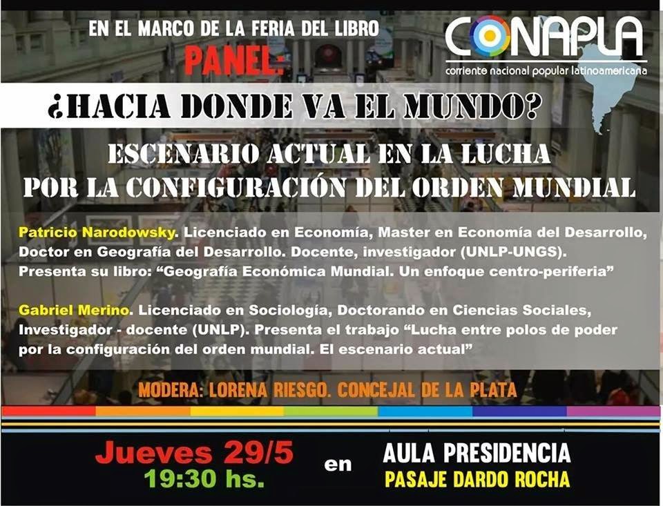 CONAPLA: CHARLA ¿Hacia dónde va el mundo? Escenario actual en la lucha ...