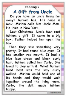 Teacher Fun Files: Stories with Reading Comprehension Questions