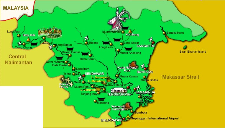 Tourism Map Tenggarong - Nusantara Wisata