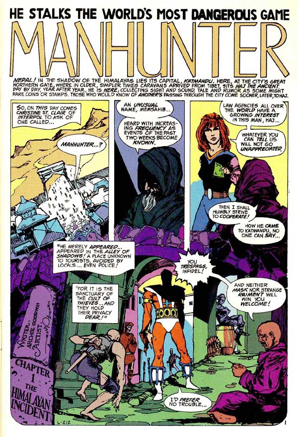 UN UNIVERSO DE VIÑETAS: 1973-MANHUNTER – Archie Goodwin y Walter Simonson