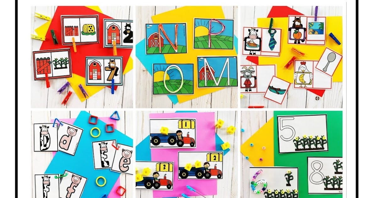 Farm Fine Motor Task Boxes for Preschool | Busy Hands and Minds