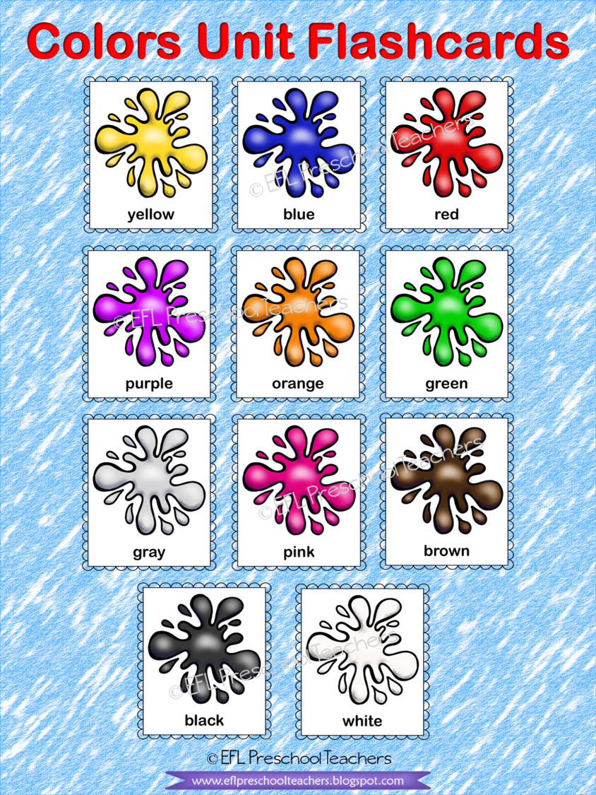 ESL/EFL Preschool Teachers: COLORS Theme for Kindergarten- Holistic ...