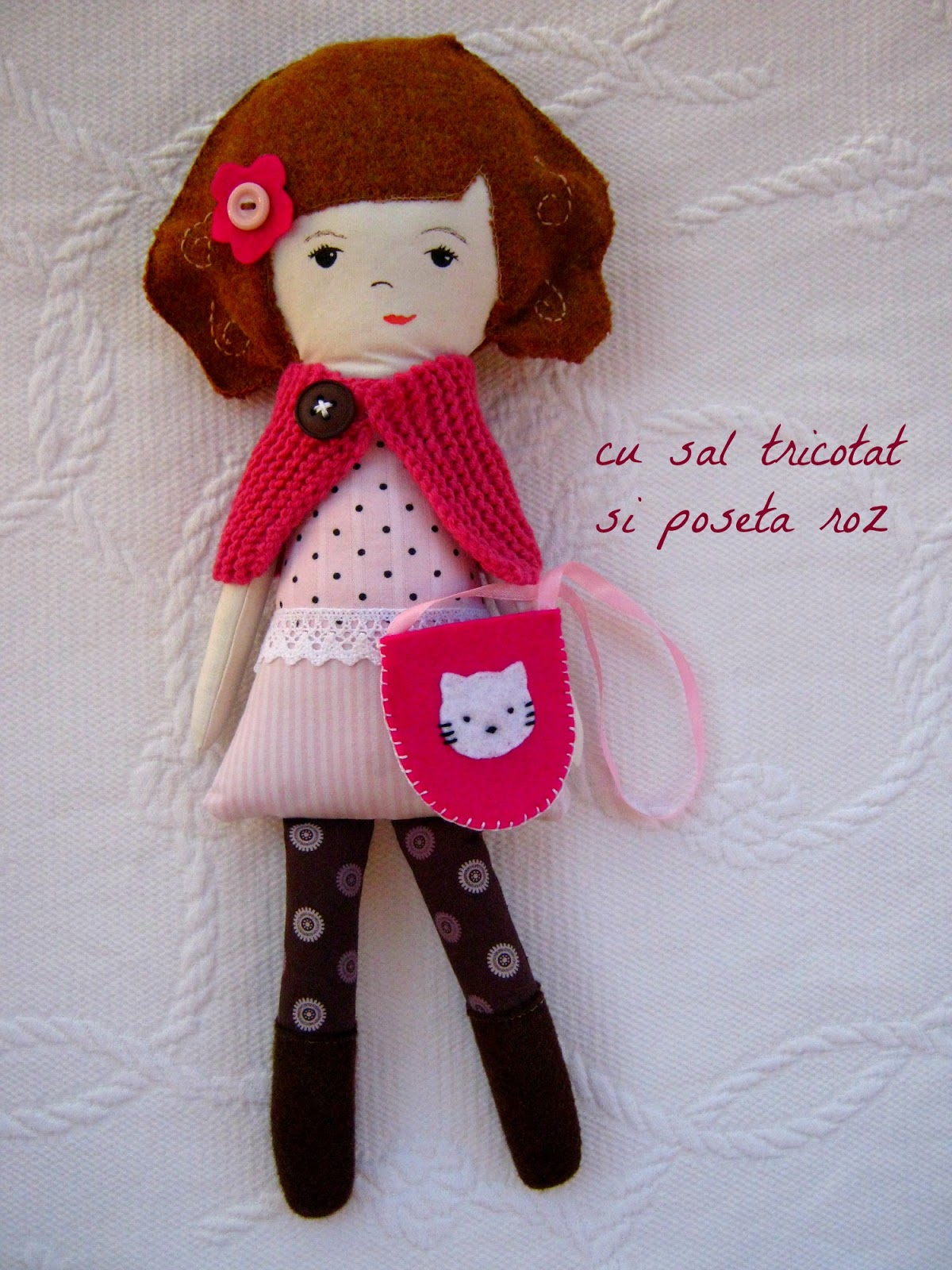 Papusa handmade - Nasturelul fermecat - jucarii handmade