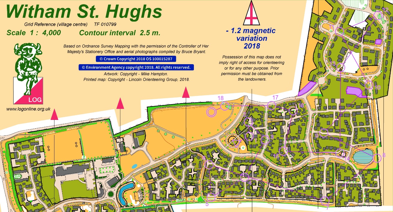 Orientēšanās kartes: Witham St. Hughs (Lincoln)