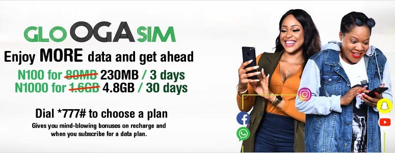 Enjoy More Data and Mind Blowing Bonuses with Glo Oga SIM: Get 230MB ...