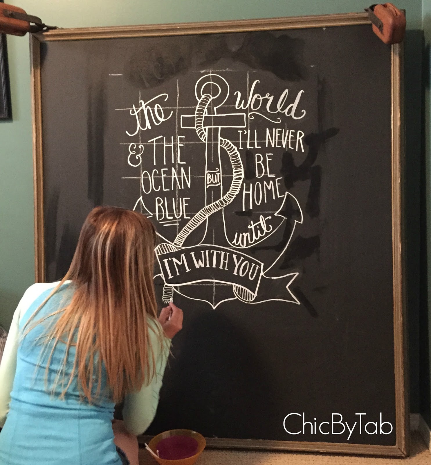 {ChicByTab}: Nautical Theme Chalk Board