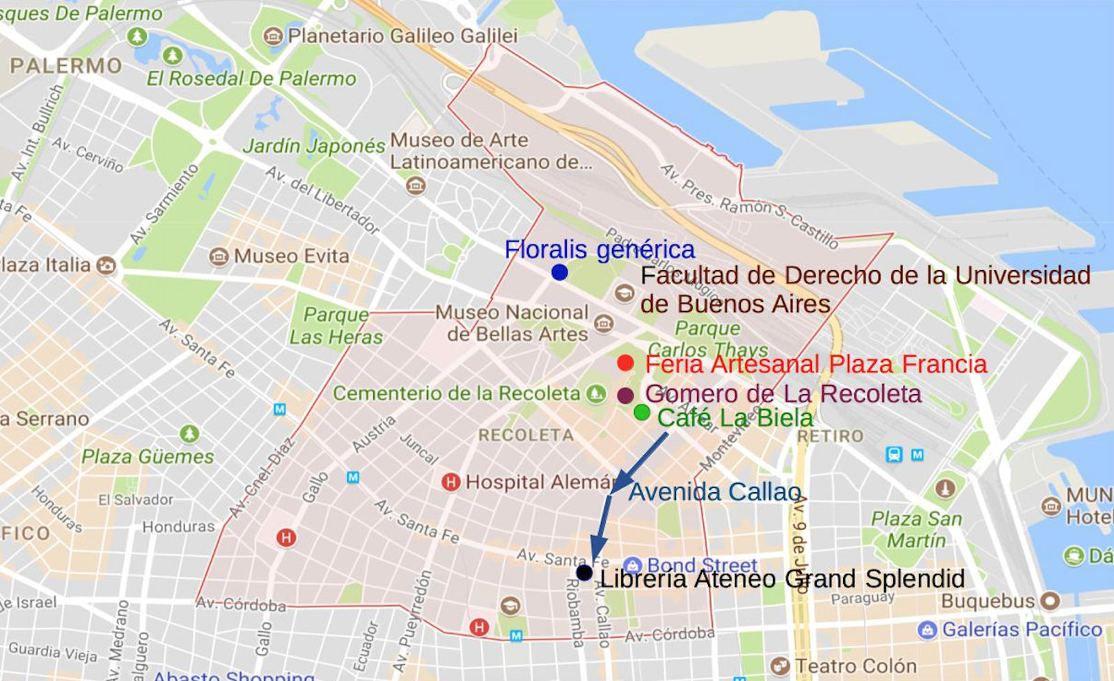 Curioseandando: Paseos por Buenos Aires: Barrio de Recoleta (2, 4 y 5 ...