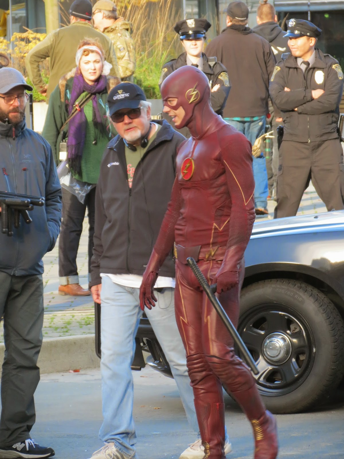 Vancouver Street Blog: The Flash TV Show Filming At Jack Poole Plaza ...