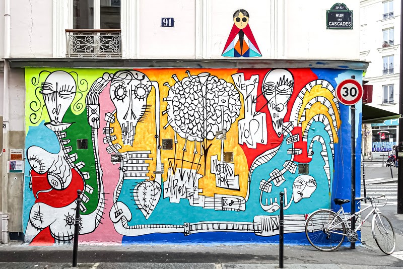 Sunday Street Art : Bojan Nikolic - Galerue Cascades - rue des Cascades ...