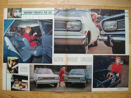 Opel Rekord A & B: ebay: Opel Rekord B, Werbung advert pubblicitta, 1966