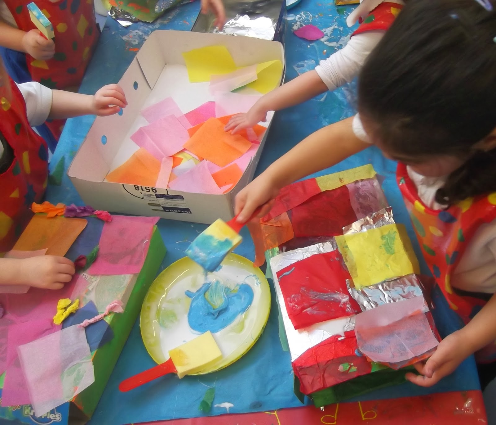 Learning for Life: Box Collage Project.