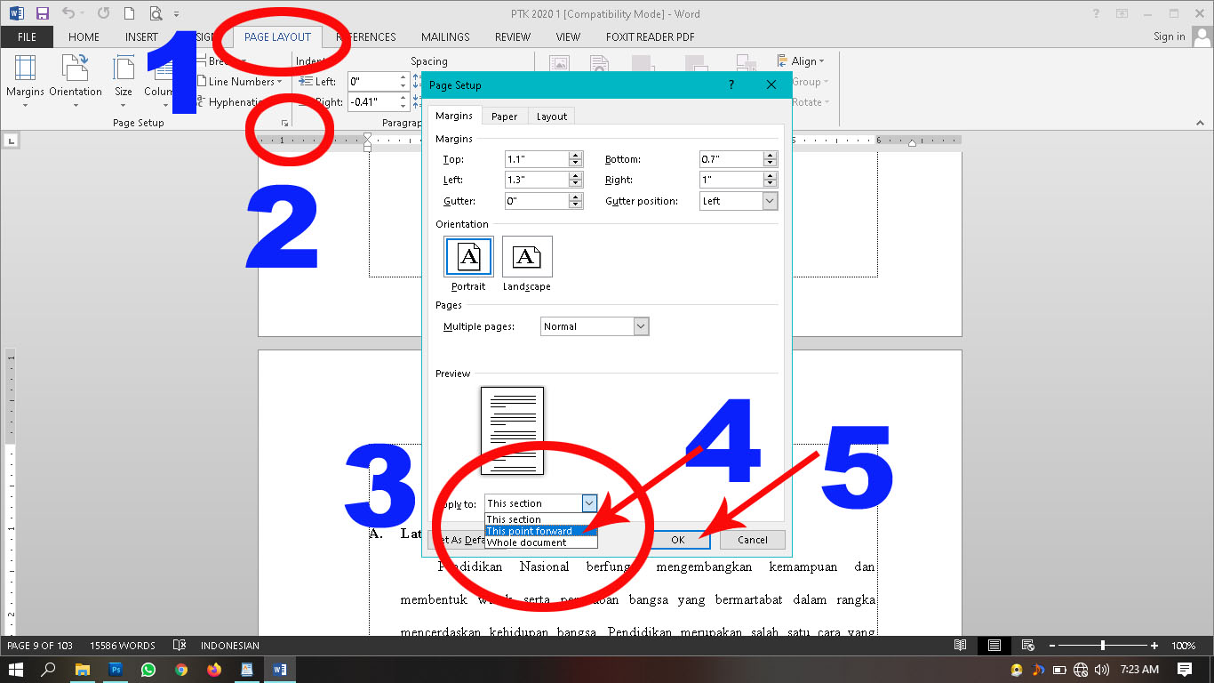 Cara Membuat Page Number atau Nomor Halaman Huruf Romawi dan Angka ...