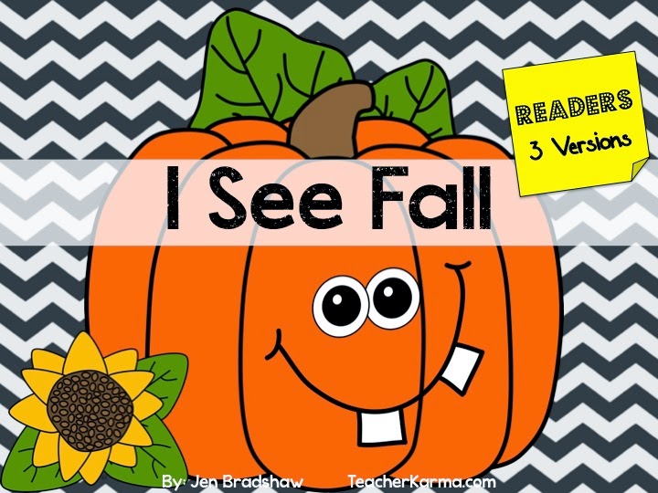 Classroom Freebies Too: FREE Fall Reader ~ I See Fall