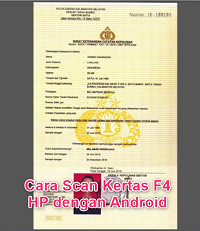 Cara Scan Kertas ukuran F4 Menggunakan HP Android - Blog Operator Sekolah
