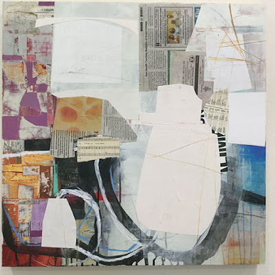 collage journeys by Jane Davies: Extreme Layering - collage, paint, sanding