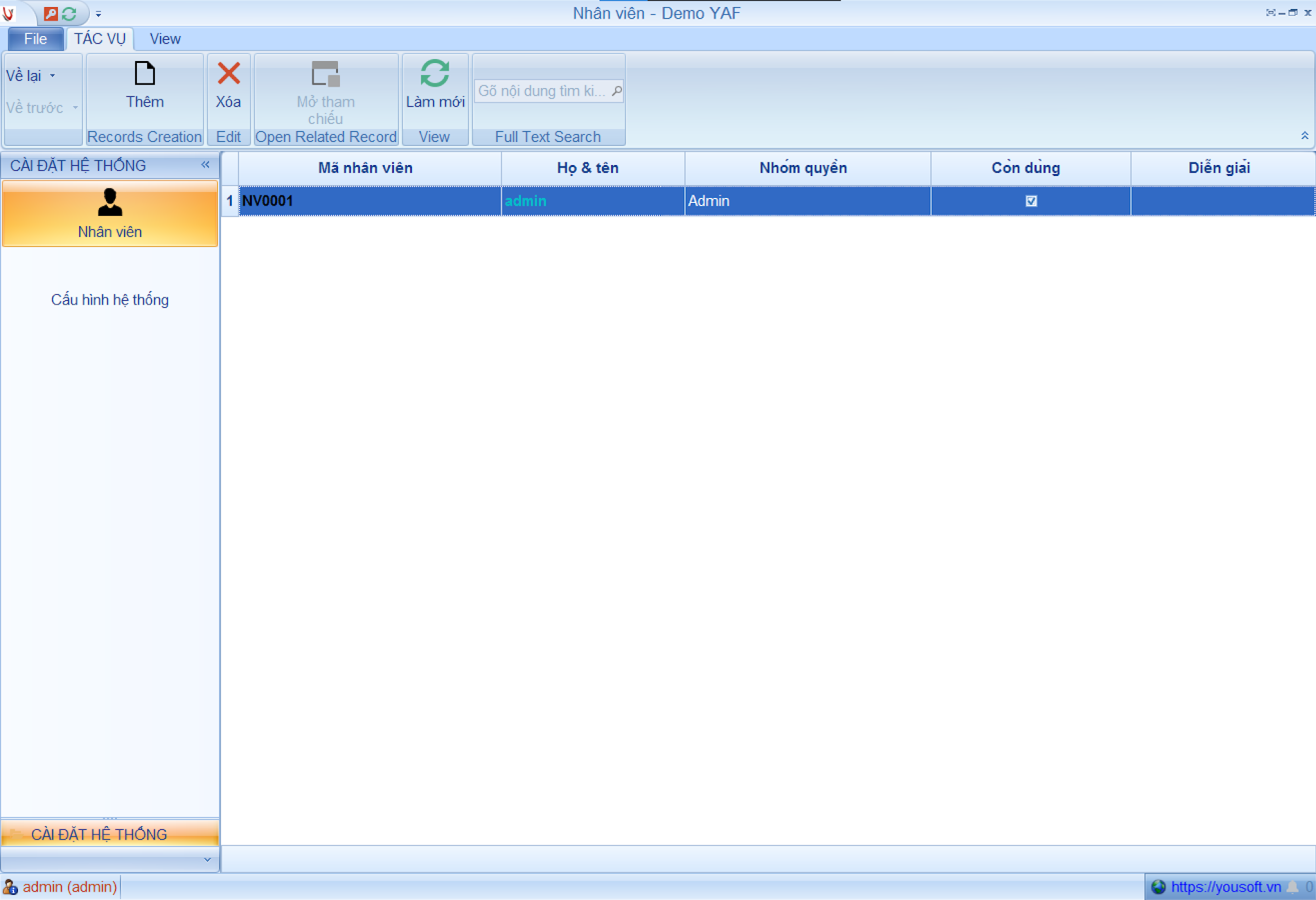 YOUSOFT APPLICATION FRAMEWORK (YAF): Cấu trúc 1 solutions YAF