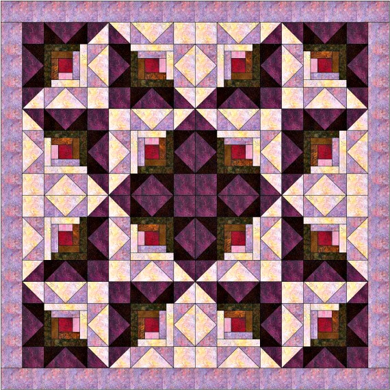 Curlicue Creations: Star Quilt Block of the Month Tutorial #3 - Shadow Star