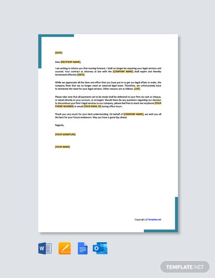Attorney Termination Letter Template ~ Resume Letter