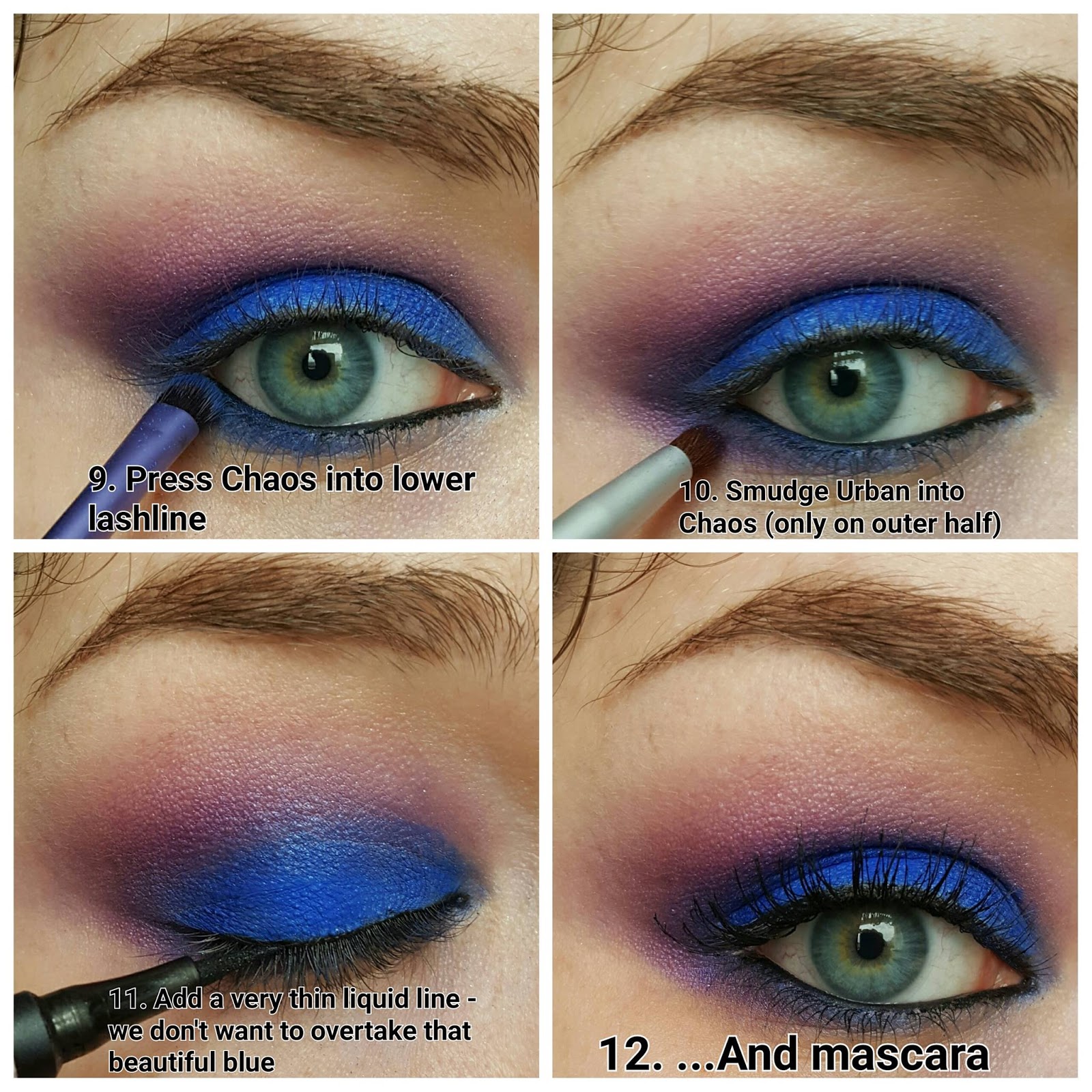 Cobalt Gradient Eye FT Urban Decay Electric Palette ~ The Decadence Diaries