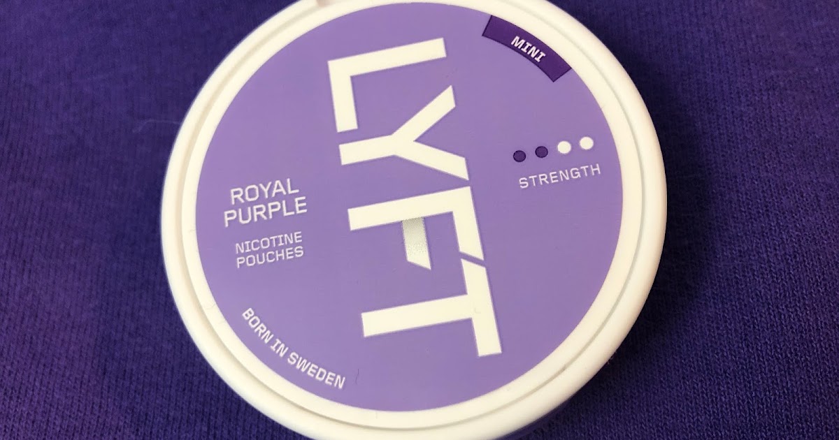 Lyft Royal Purple Mini (Nicotine Pouches) - Review (Discontinued). 30 ...
