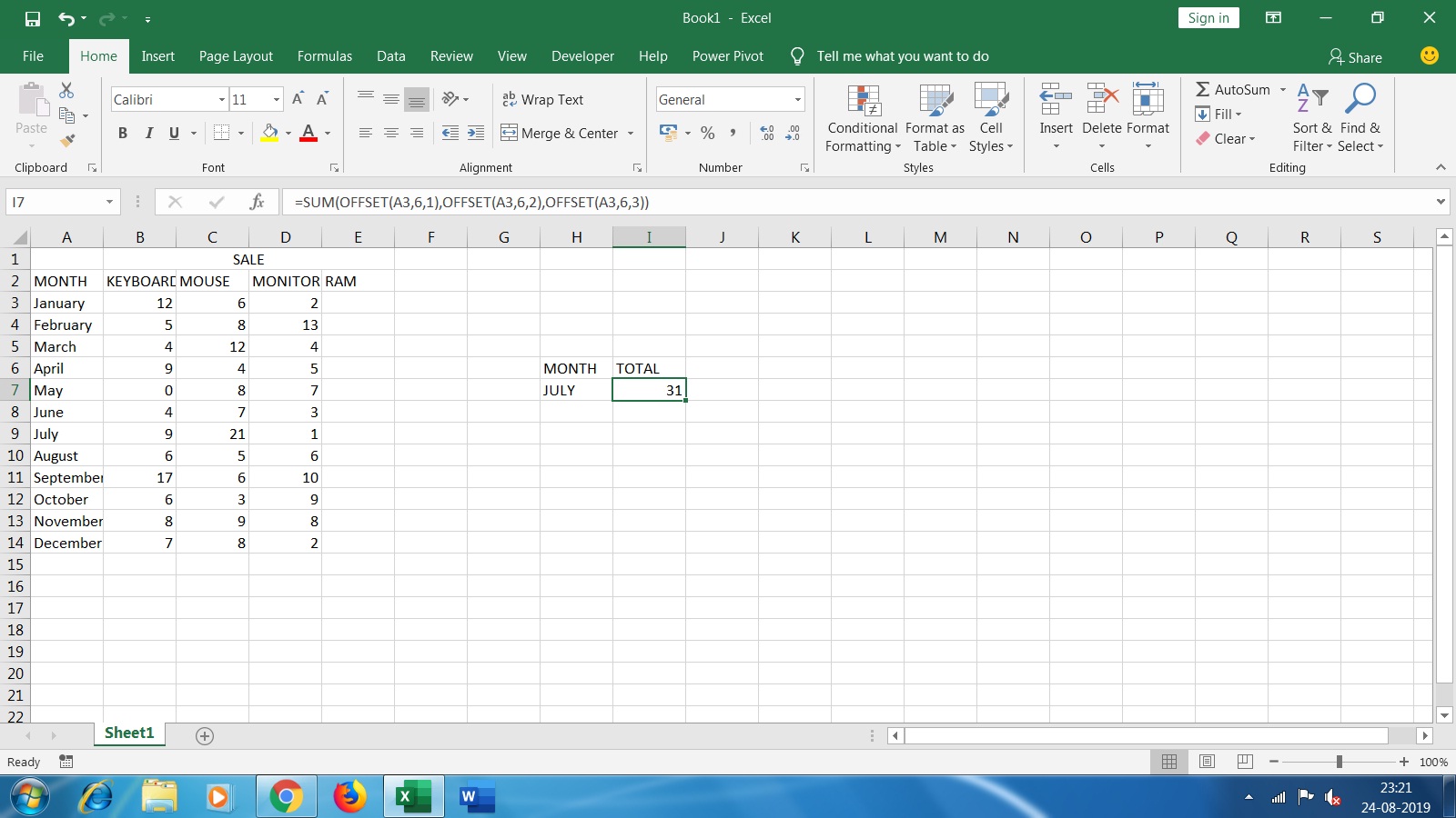 Excel Tricks: Offset Function in Excel