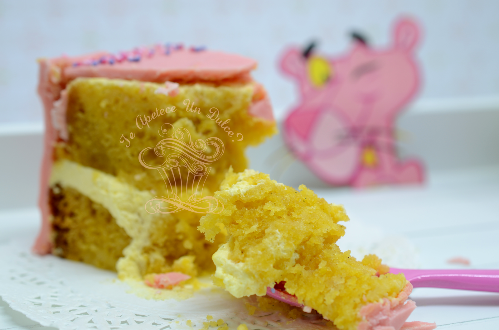 ¿ Te apetece un dulce ?: Tarta Pantera rosa