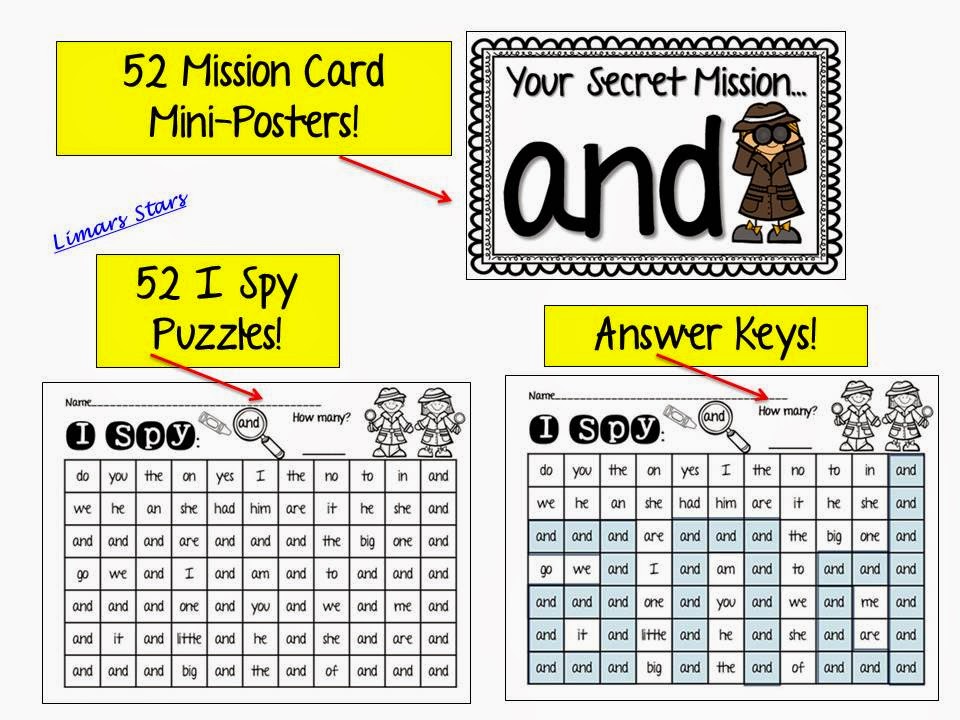 I Spy Sight Words | Mrs. Limar's Stars!