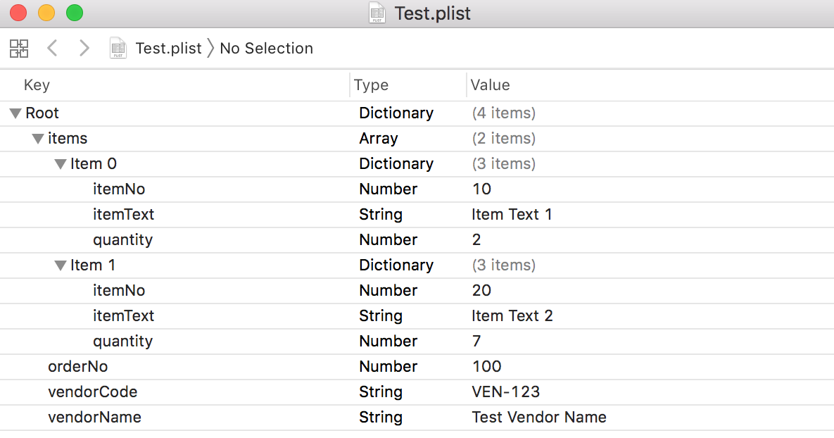 [Swift] Header - Items形式のデータの読み書きを行う