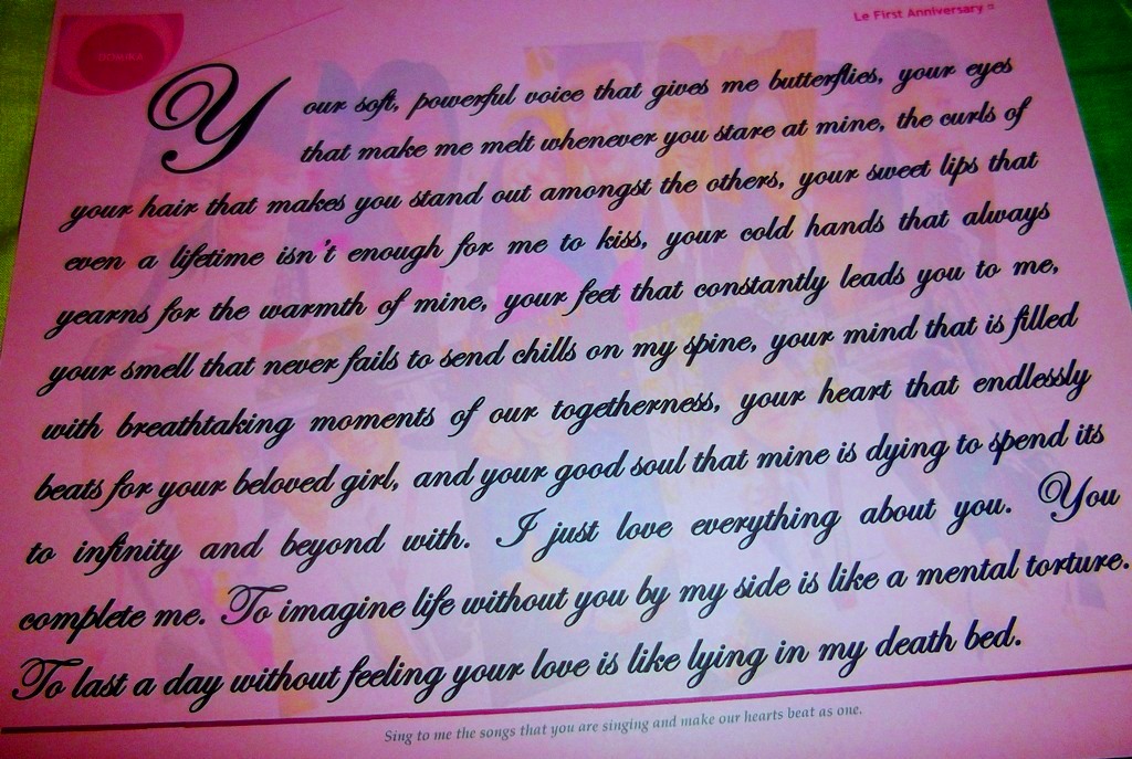 You Inspire Me. ★: Le Acrostic: I L-O-V-E Y-O-U ღ