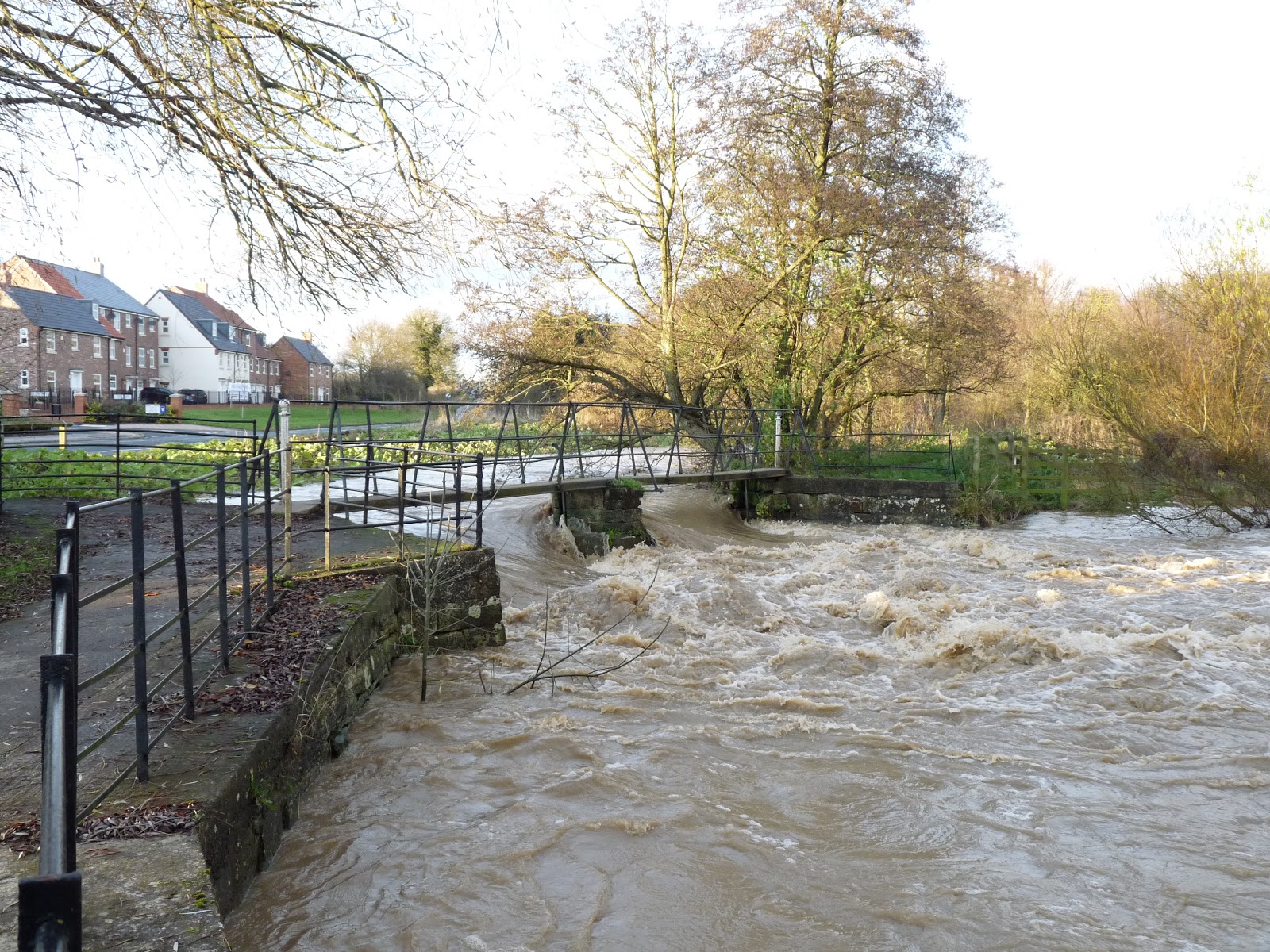 Barry In Thirsks Adventures: Cod Beck River in Thirsk overflows its ...