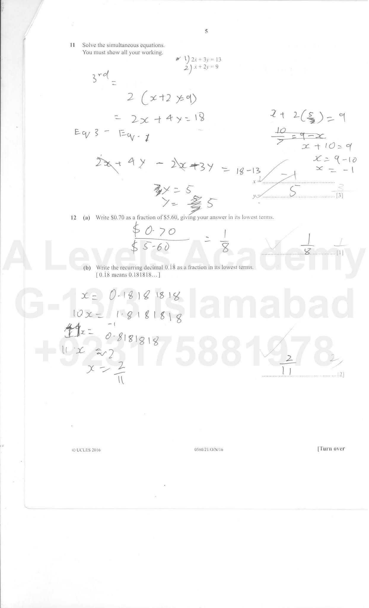 IGCSE Mathematics (0580) Solved Past Papers 2021-2004 Cell ...