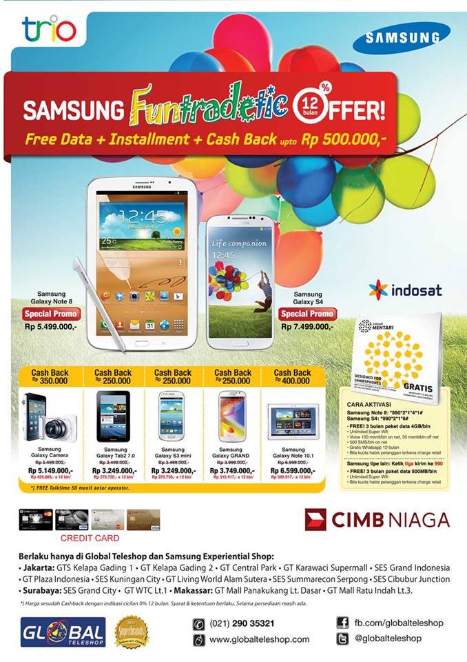 Samsung Galaxy Cashback sampai Rp 500.000