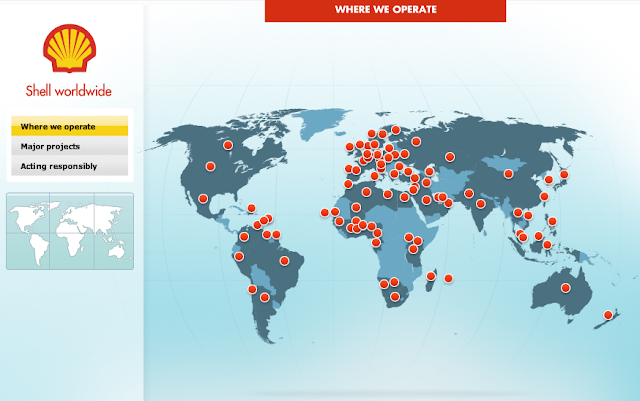 Visible Business: Shell worldwide: an interactive map