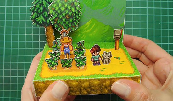 Stardew Valley Paper Diorama | Paperized Crafts