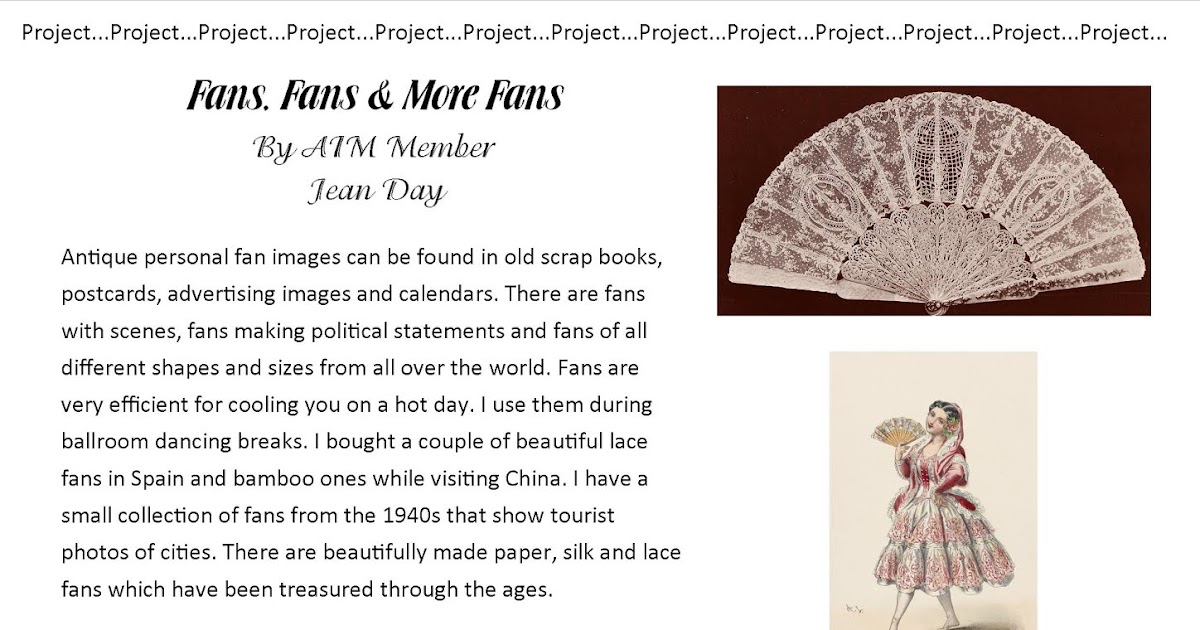 JDayMinis Tutorials: Fans, Fans & More Fans project from an AIM an ...