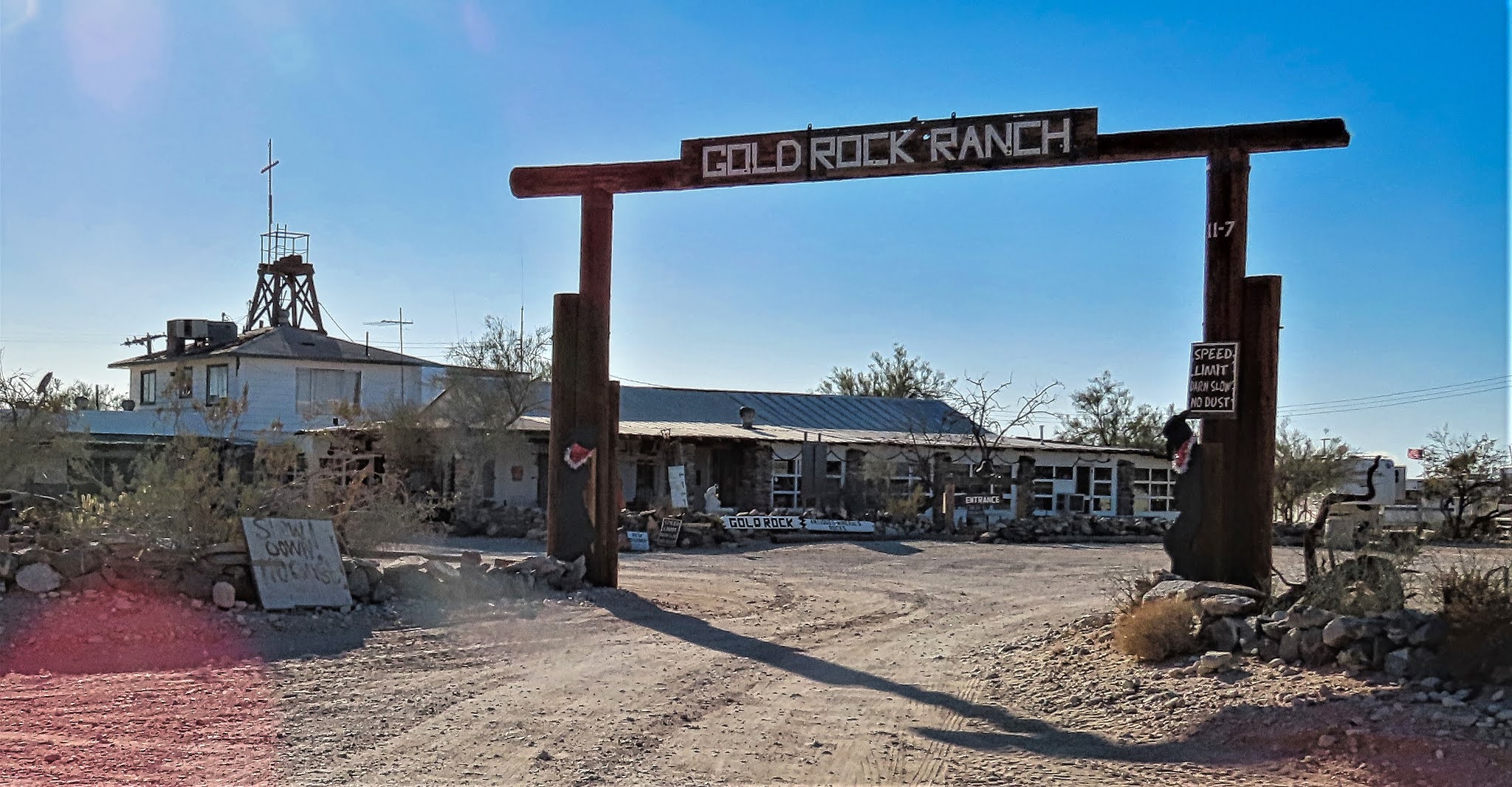 Home at last!: Friends leave and drive to Gold Rock Tourist Attraction