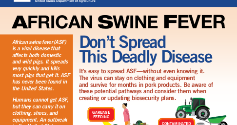 Avian Flu Diary: USDA Enhances Domestic ASF Surveillance Efforts