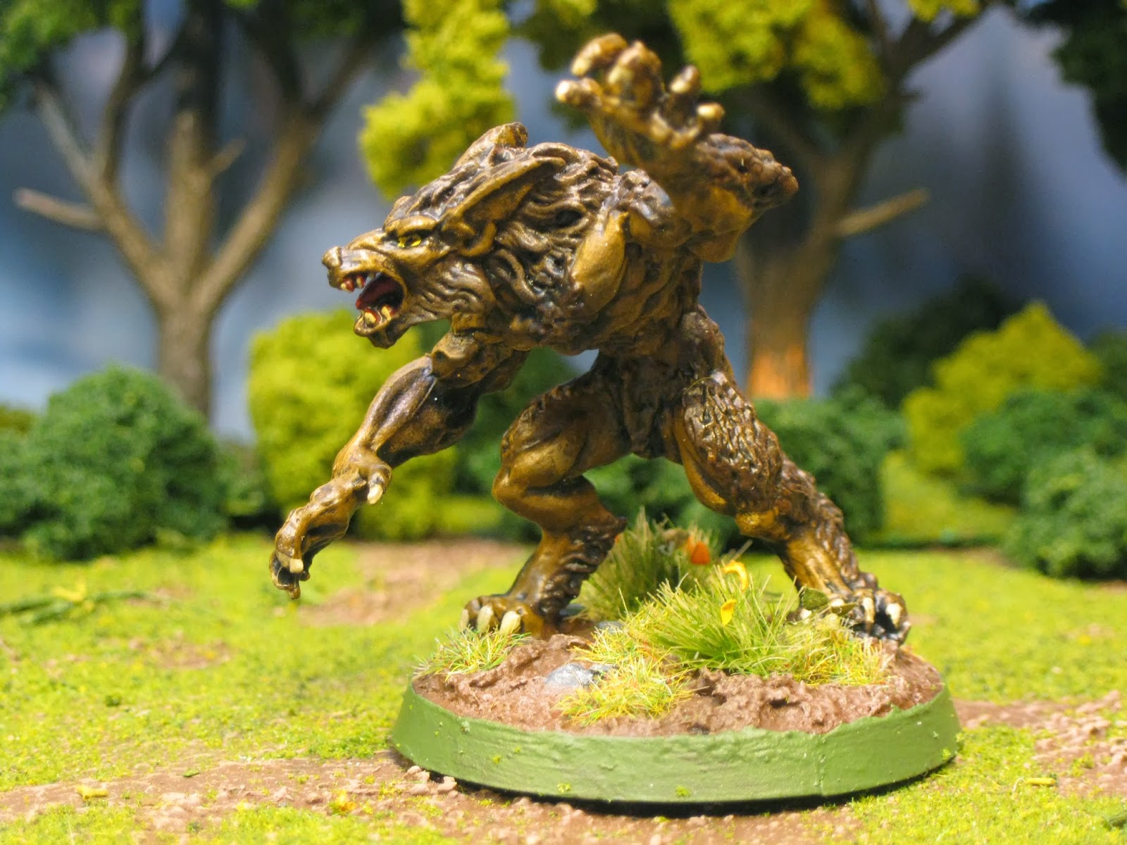 Xin's Lair: My first Reaper Bones- Werewolf