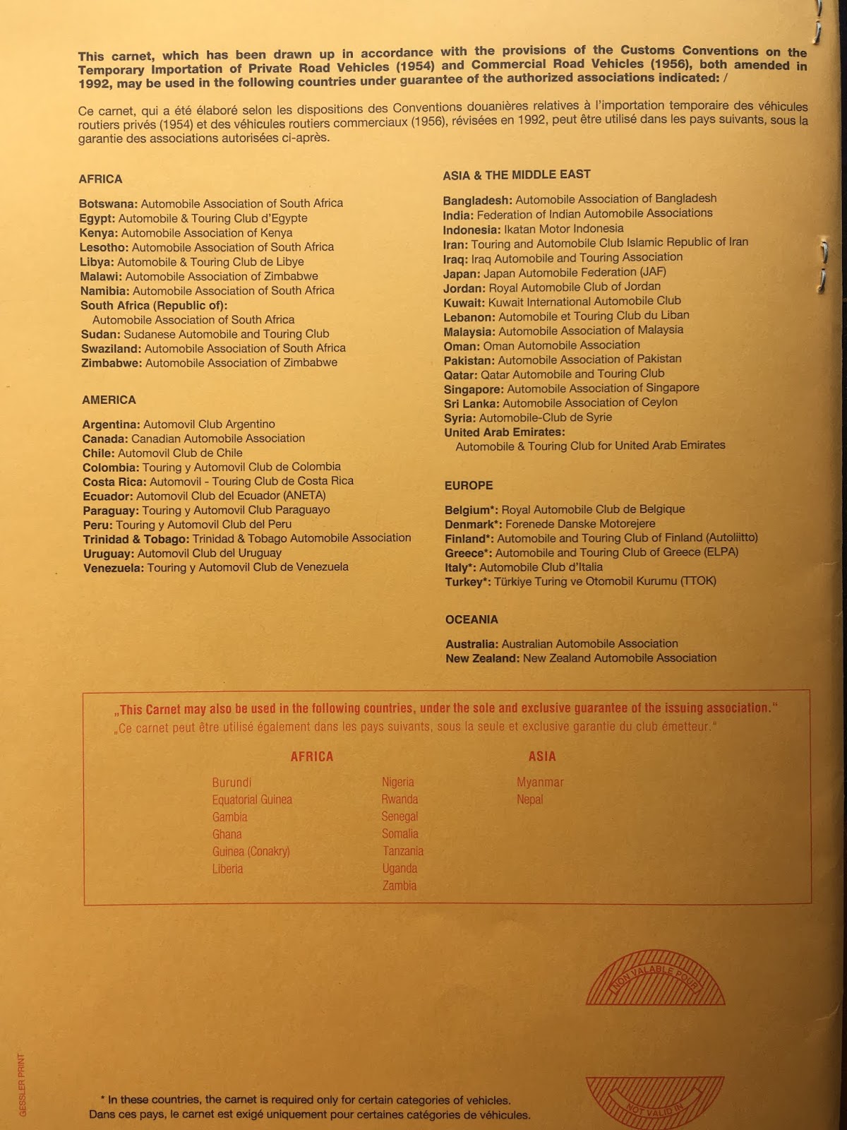 Voyager à l'étranger avec son véhicule, le Carnet de Passage en Douane