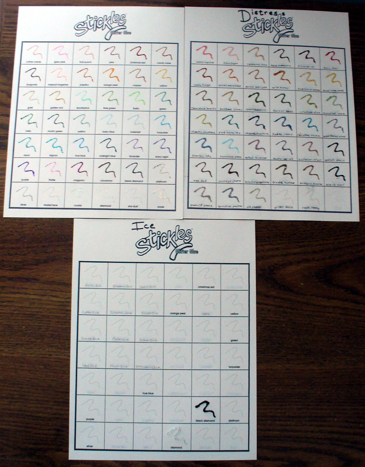 All that Stickles: Tips & Techniques Tuesday: Making a Color Chart