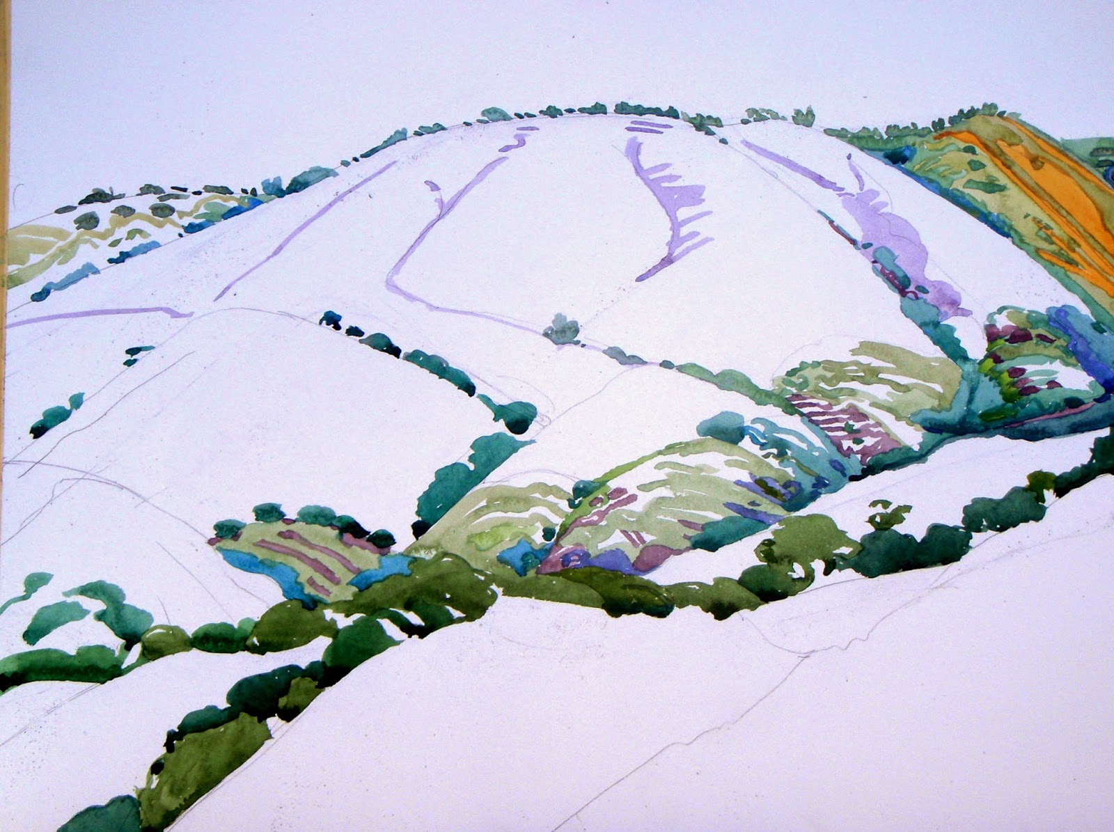 robin purcell california watercolors in the plein air tradition: Summer ...