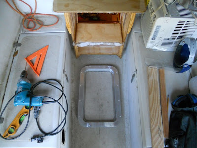 Ericson 25, Oystercatcher: Lazarette Modifications, Part 2: New Hatches