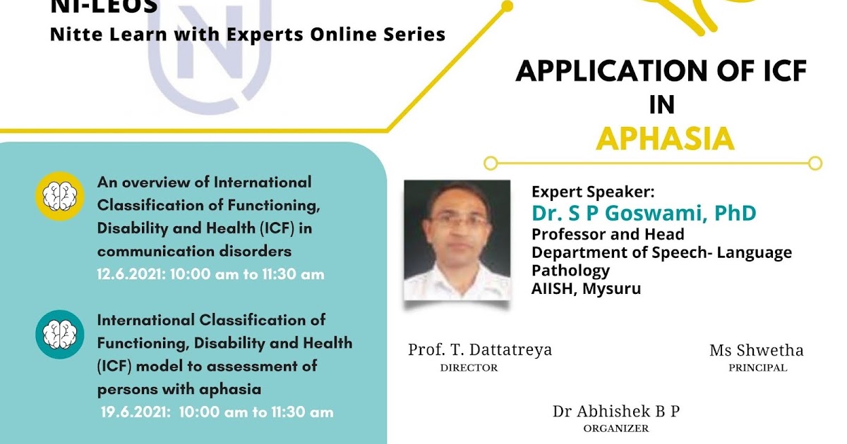 Nitte: News from NISH | Ni–LEOS: Application of ICF in Aphasia