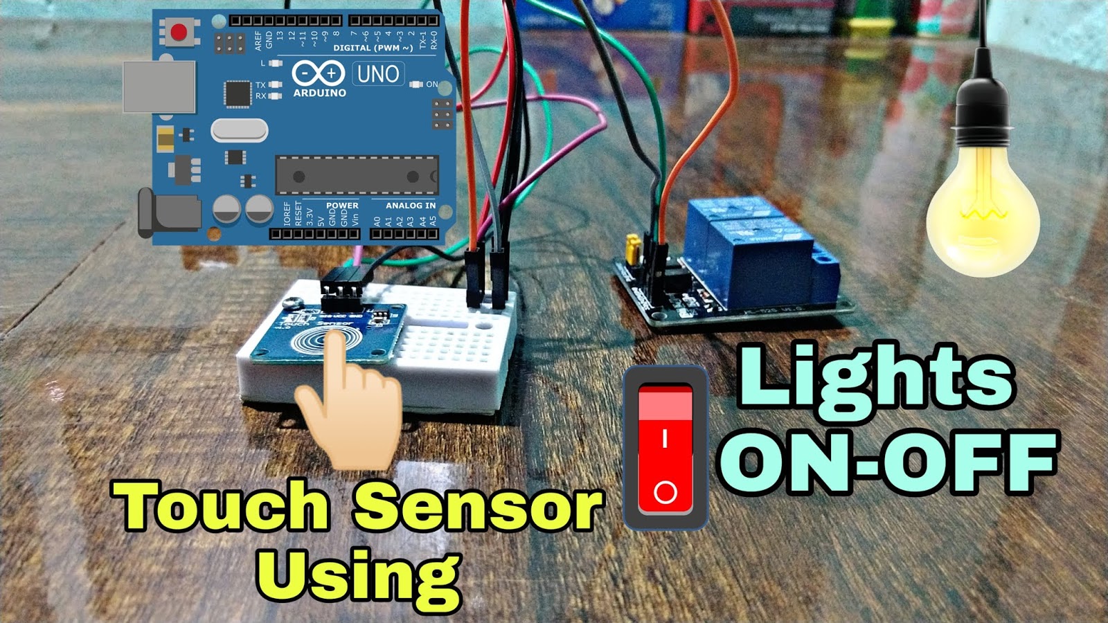 Touch Sensor Light On-Off Program Code.