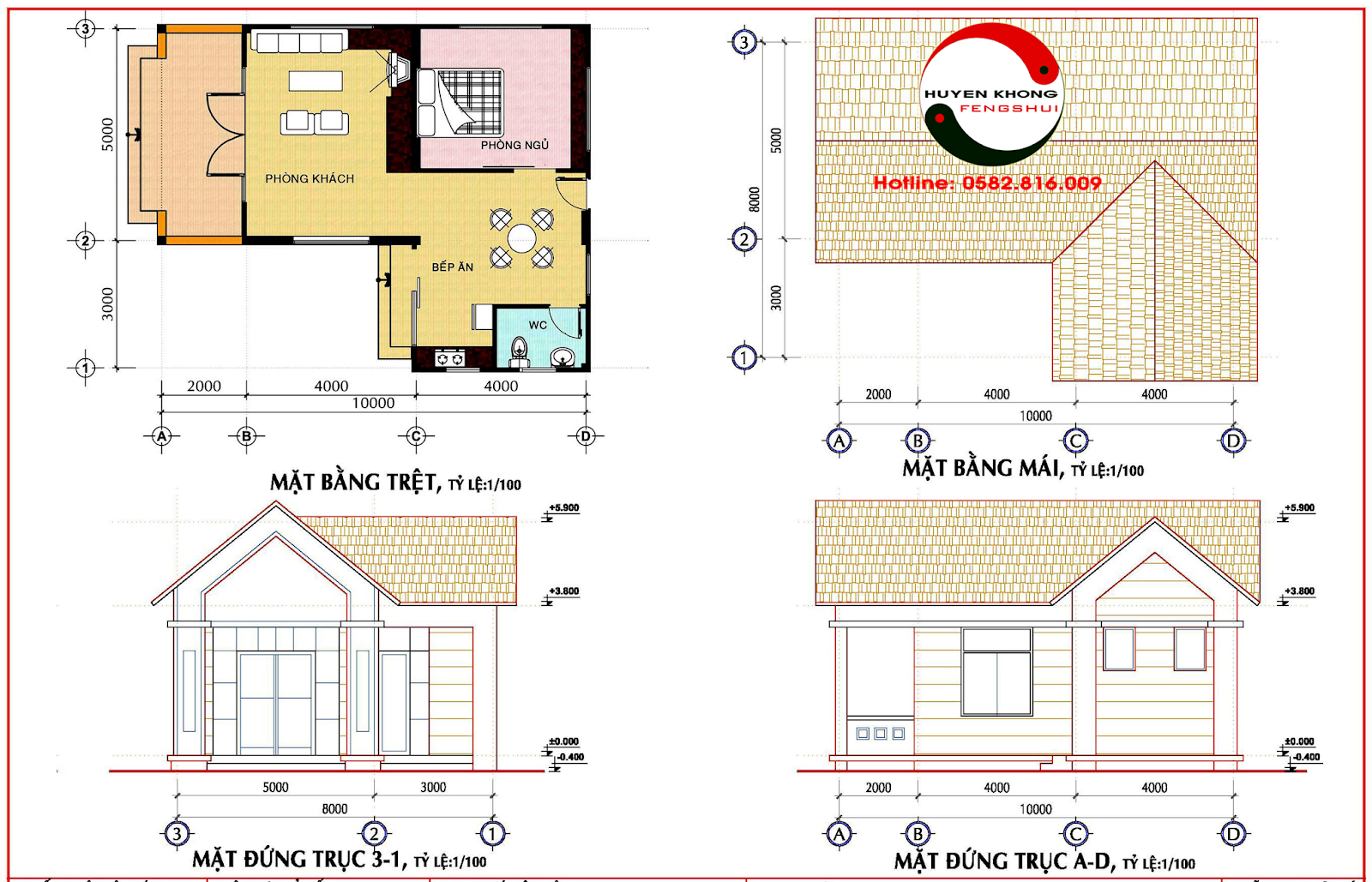 Các mẫu thiết kế Nhà cấp 4 đẹp, đạt chuẩn Phong thủy Số 04 - BEAUTIFUL ...