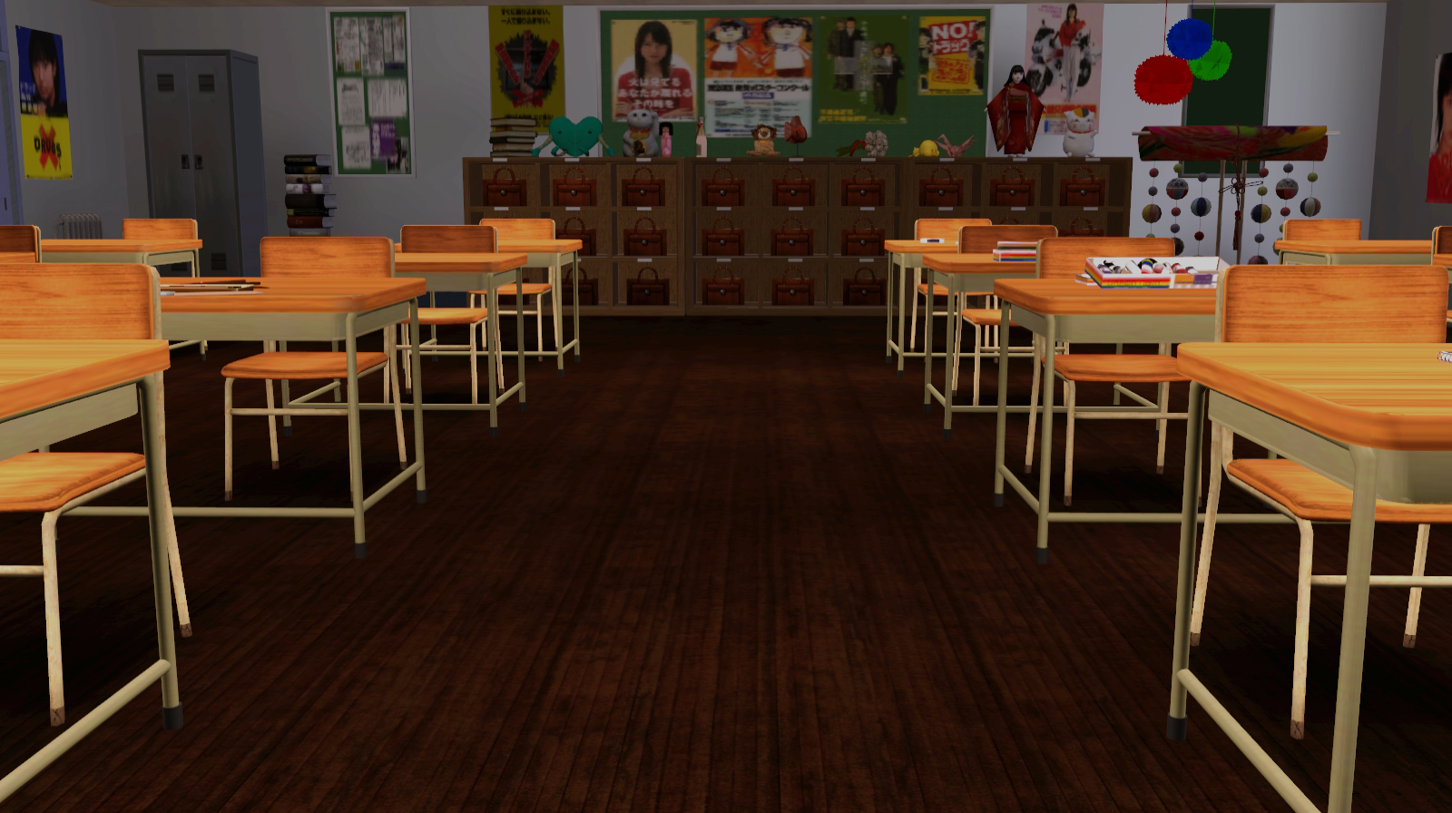 TS3 - School Days Set ~ Noir and Dark Sims