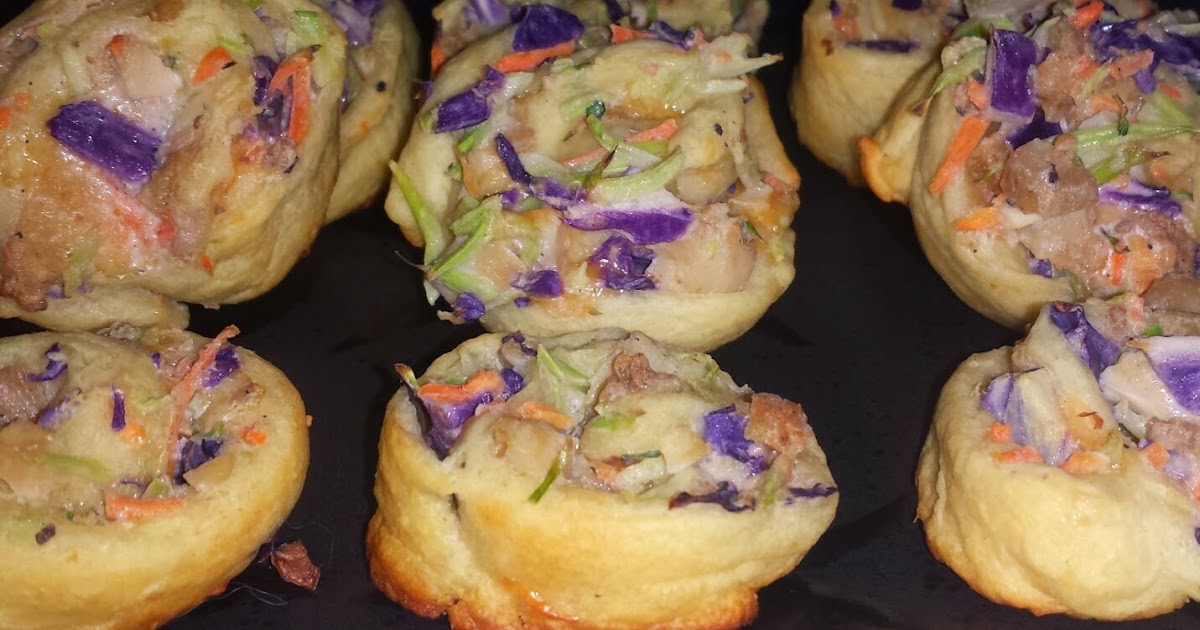 Rebecca's Amazing Creations: Fried Chicken 'n' Slaw Pinwheels