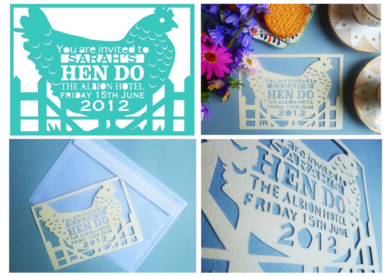 She-me illustration: Hen party invites!